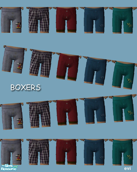 The Sims Resource - Boys Boxers