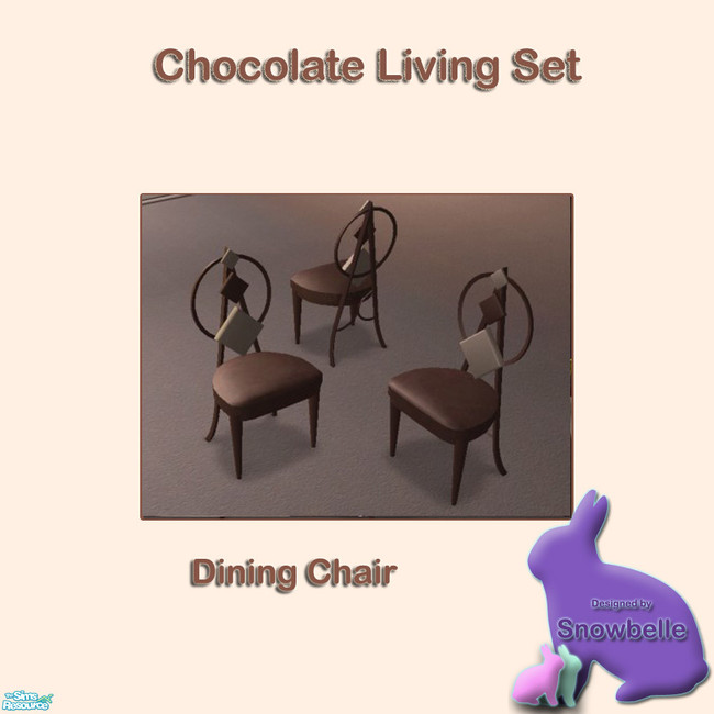 The Sims Resource - Chocolate Dining Chair