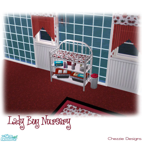 The Sims Resource - LadyBug Nursery Change Table