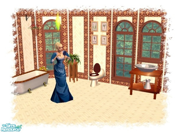 The Sims Resource - Regal Water Closet Tile Set