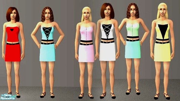 The Sims Resource | mini skirts and tops.