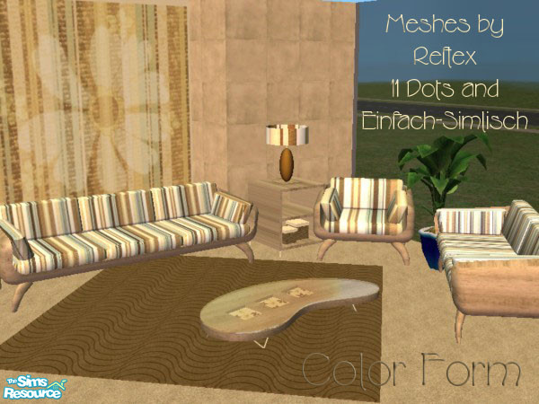 The Sims Resource | Color Form Living Room