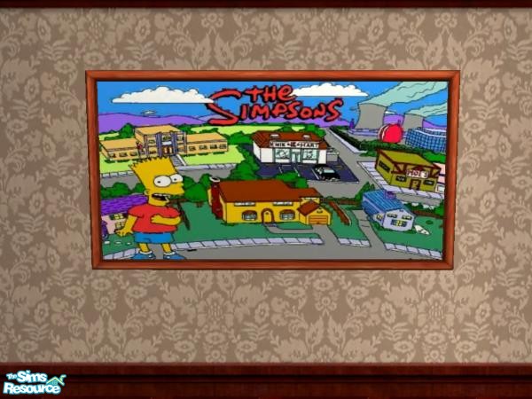 The Sims Resource | The Simpsons Town Picture