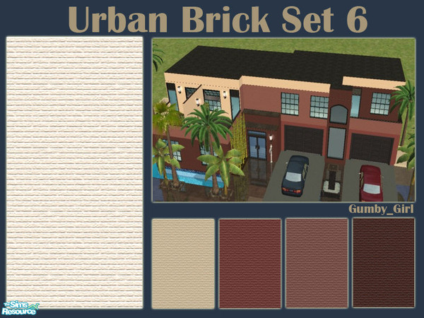 The Sims Resource | Urban Brick Set 6