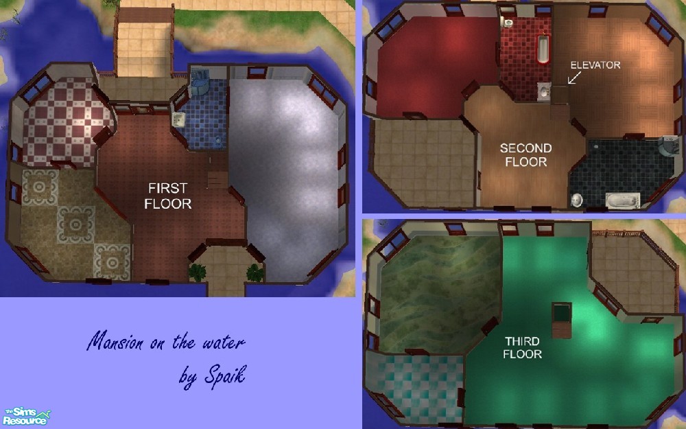 The Sims Resource - Mansion on the Water