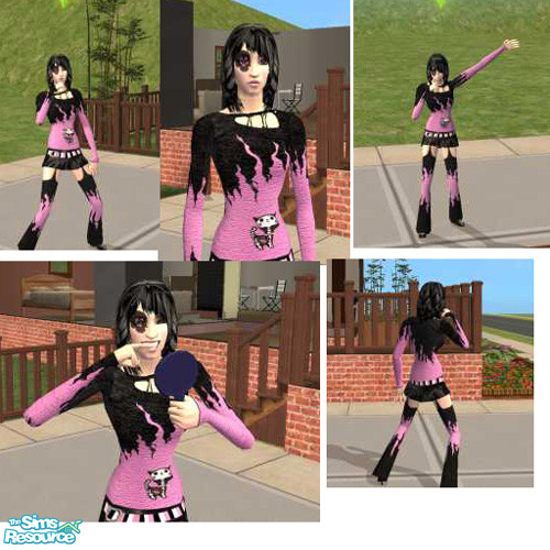 The Sims Resource - Delilah The Flirty Goth