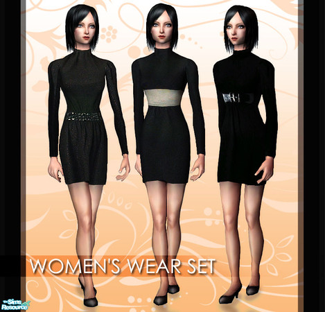 The Sims Resource - Women\'s Wear Set - 03