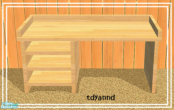The Sims Resource | Country Bumpkin - Homeright Recolor - Desk