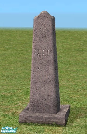 The Sims Resource - Gravestones - High Stone