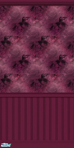 The Sims Resource - Dark red with colored panel