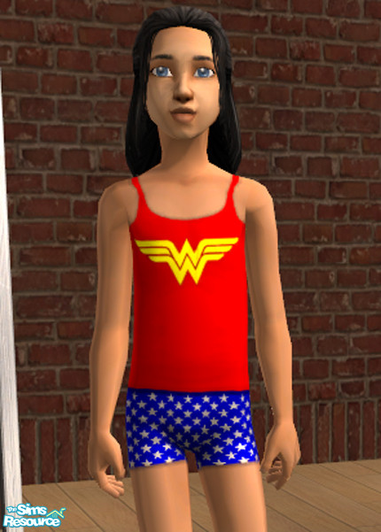 The Sims Resource | Wonder Woman Underoos!