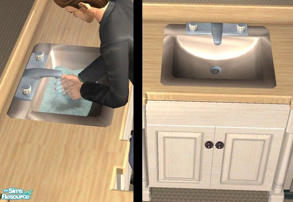 The Sims Resource - Stainless Steel Sink