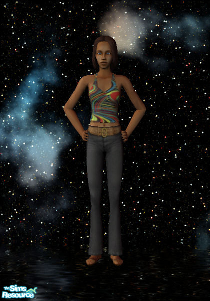 The Sims Resource - Colorful Mod Female Shirt