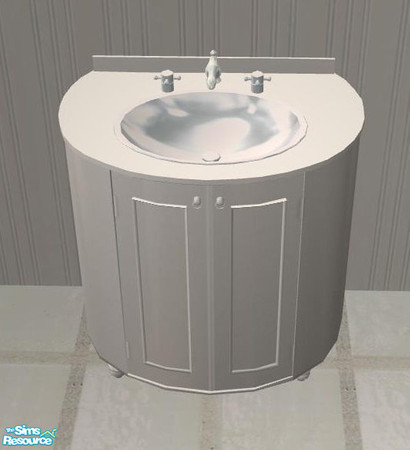 The Sims Resource - PBBathroom2008 - Sink Recolor white