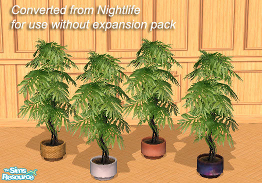 The Sims Resource | Potted Ficus from Nightlife