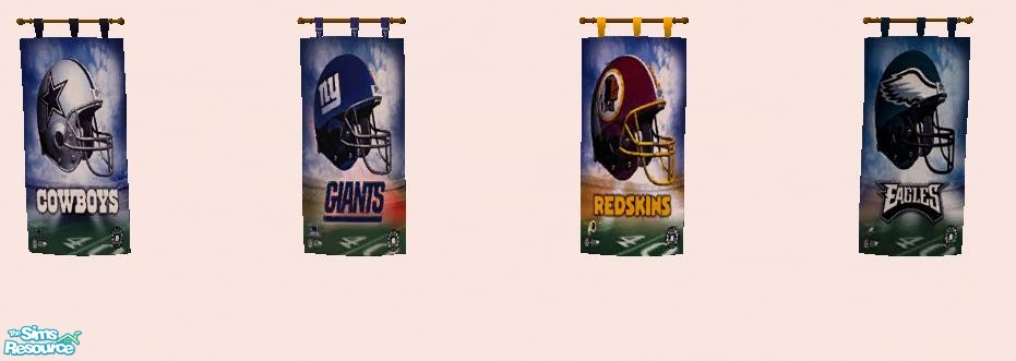 The Sims Resource - NFL Team Banners (NFC_East)