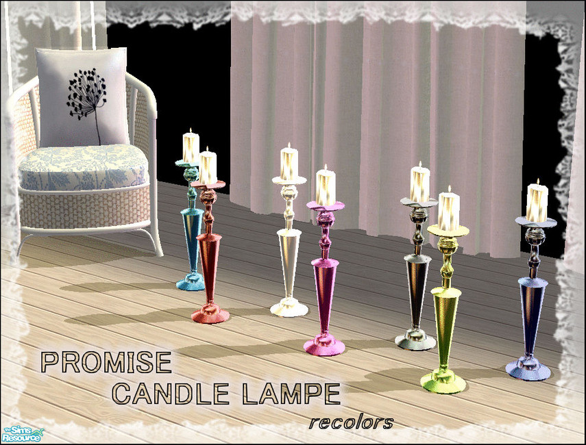 The Sims Resource - promise candle lampe recolors