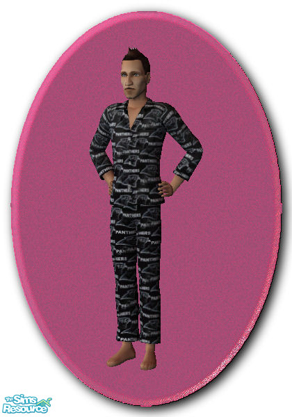 The Sims Resource - Panthers Male Adult Pjs