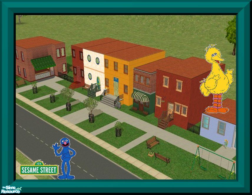The Sims Resource - Sesame Street Lot