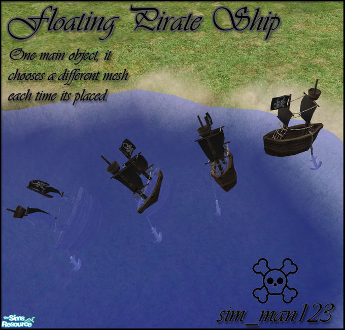 The Sims Resource - Floating Pirate Ship