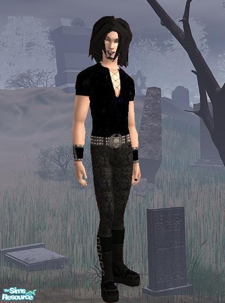 The Sims Resource - Black Male Goth