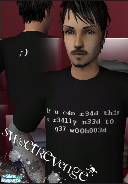 The Sims Resource - 1f u c4n r34d th1s... outfit