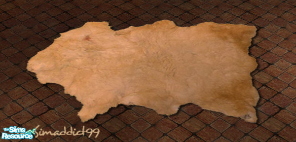 The Sims Resource | Medieval - Natural Sheep Skin Rugs