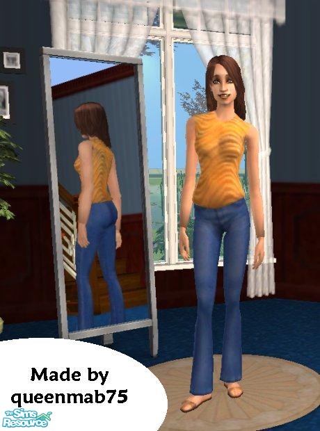 The Sims Resource | Wave Shirt - Yellow