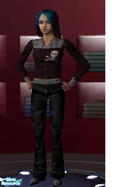 The Sims Resource | Skull Shirt
