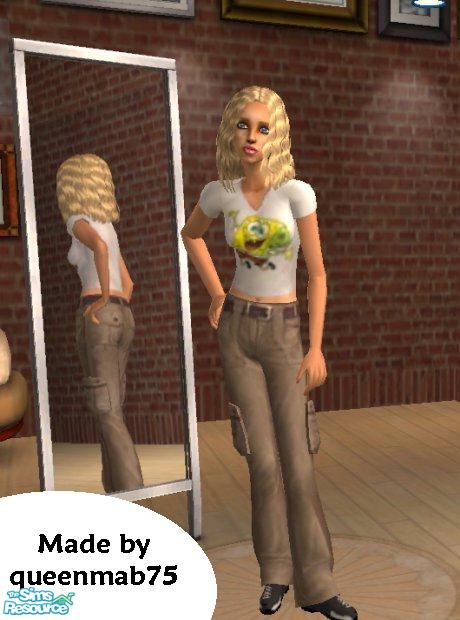 The Sims Resource | Spongebob Shirt - Teen