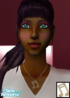 The Sims Resource - Music Note Necklace
