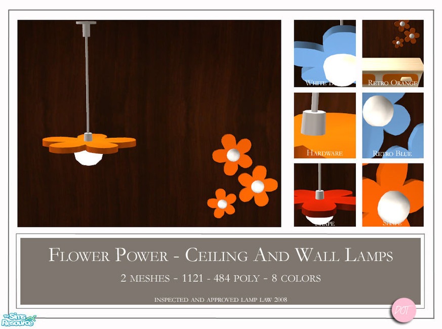 The Sims Resource - Flower Power Lamp