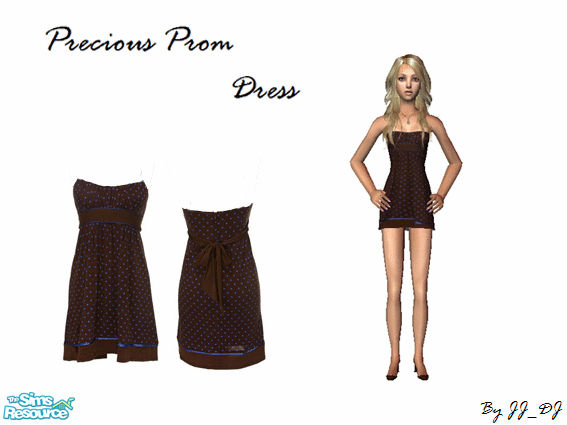 The Sims Resource | Precious Prom Dress - 05