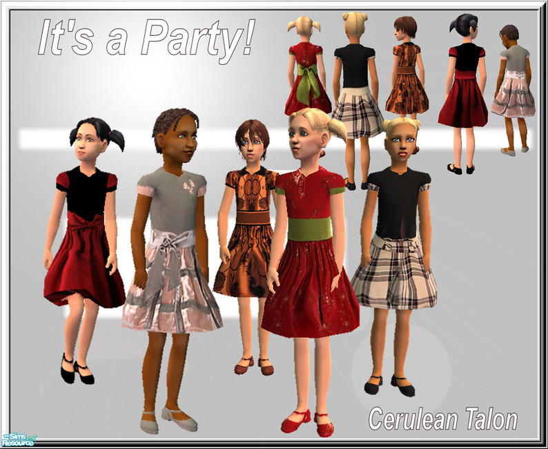 The Sims Resource - Party Dresses