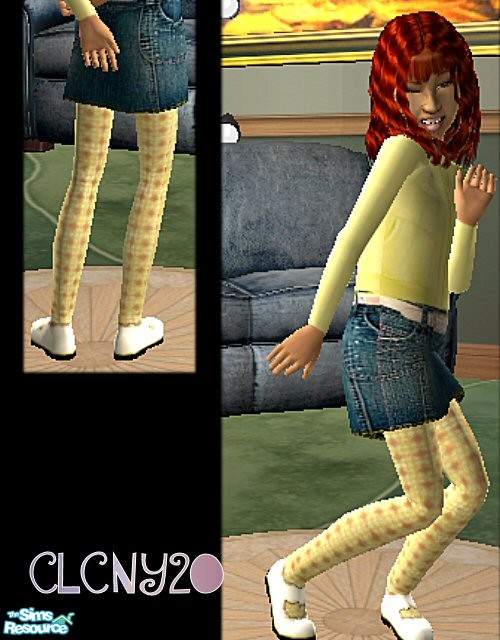 The Sims Resource - Yellow Hood Outfit Recolor