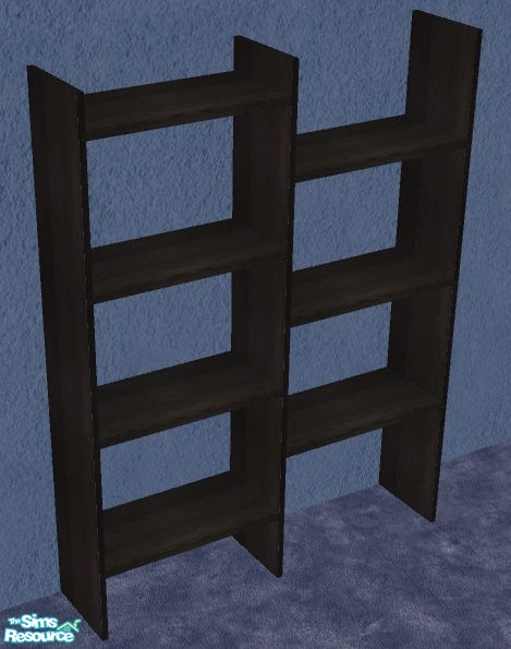 The Sims Resource | Wall Shelves Recolors - Black Shelf