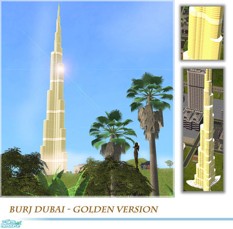 The Sims Resource - Burj Dubai - golden version