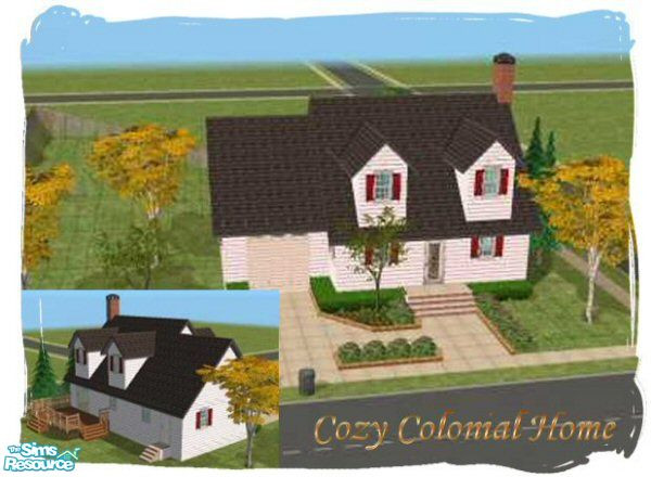 The Sims Resource | Cozy Colonial Home