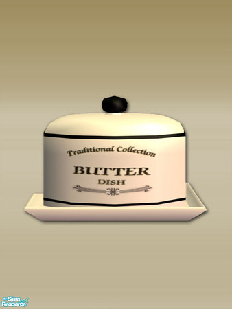 The Sims Resource | Mt Lodge Series - Butter Dish - Mesh