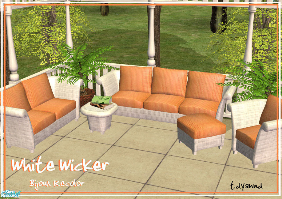 The Sims Resource - White Wicker - Bijoux Recolor