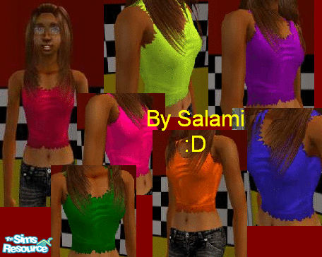 The Sims Resource | Cut out tops for teens by Salami