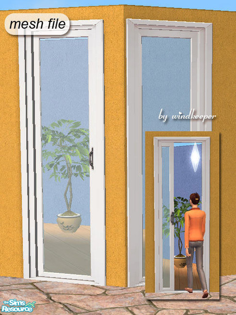 The Sims Resource - Sliding door diagonal