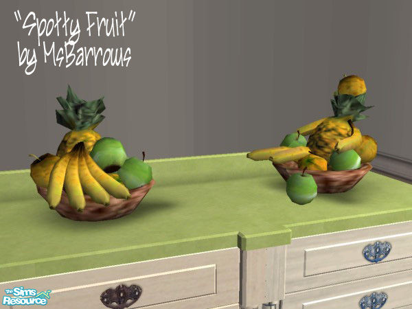 The Sims Resource | Spotty Fruit Bowl