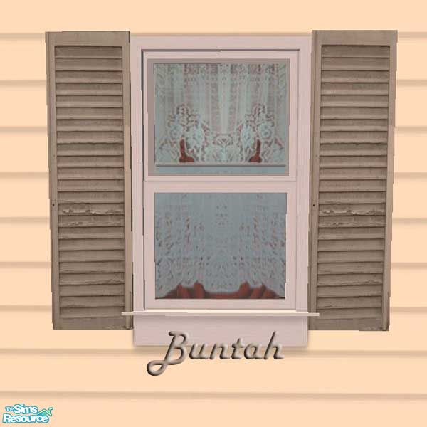 The Sims Resource | Gray Weather-Beaten Shutters