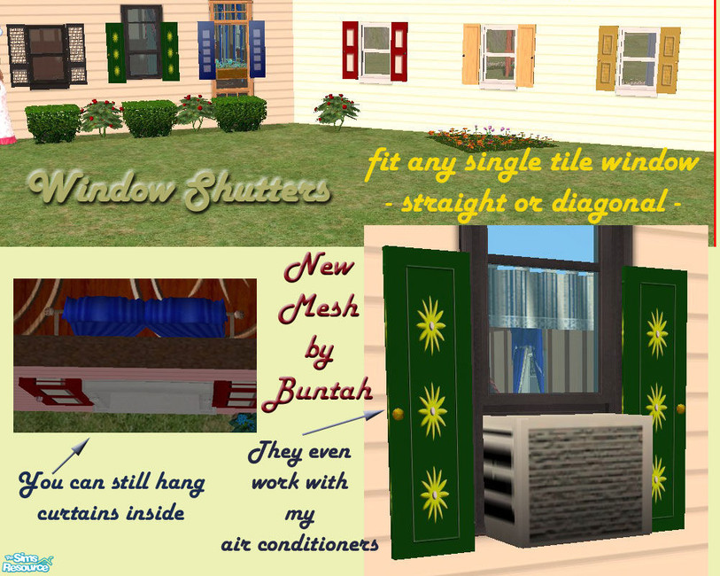 The Sims Resource - Window Shutters