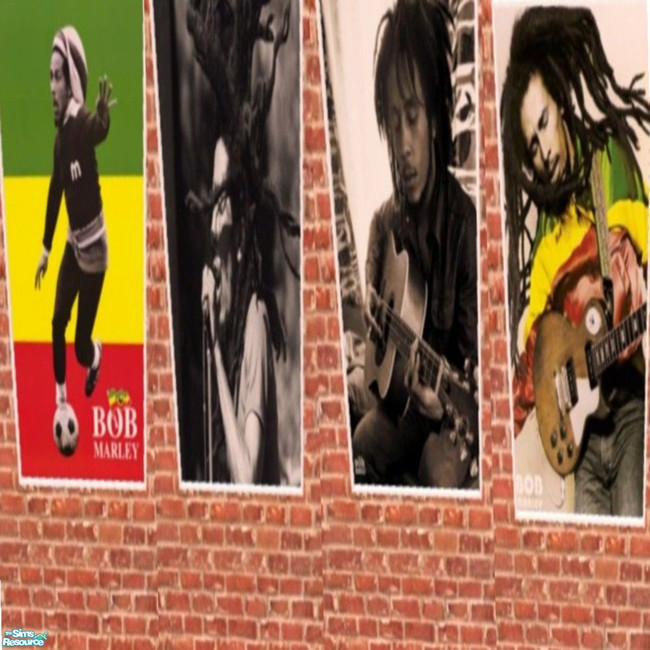 The Sims Resource - Bob Marley Poster Set 1
