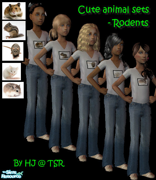 The Sims Resource | Cute Animal Sets - Rodents