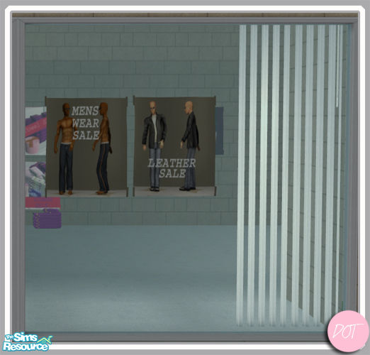 The Sims Resource - Window Sign 2 Men - #327837