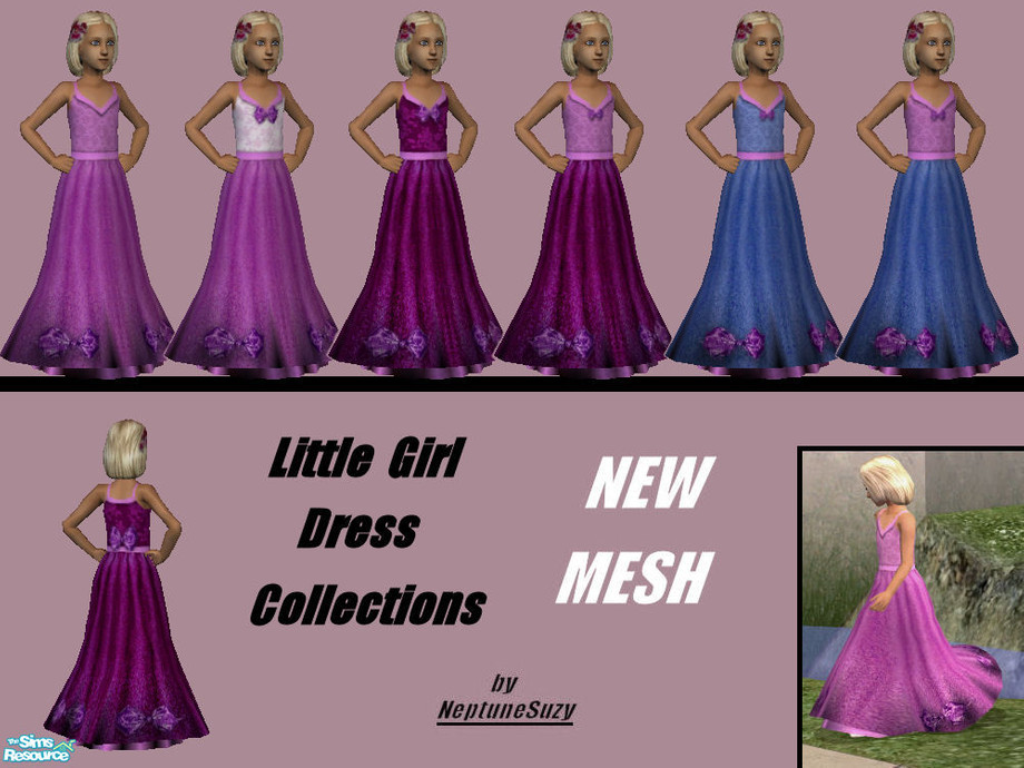 The Sims Resource | NSC Little Girl Dresses Set1