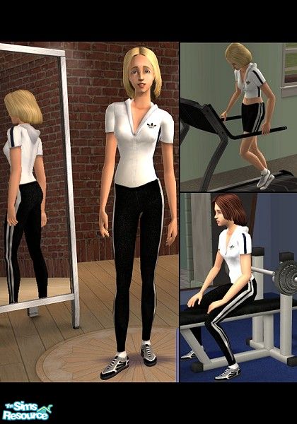 The Sims Resource - Workout Outfit with Tights
